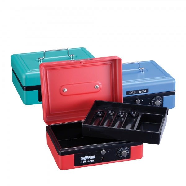 Dolphin Cash Box (L) HK 196 x 156 x 85MM - 888 – Premio Stationery